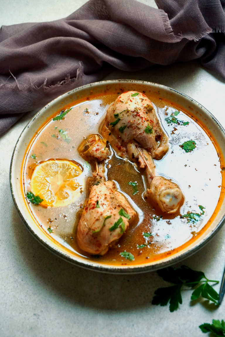 Light Chicken Leg Soup Recipe with Cinnamon - ARE living.com